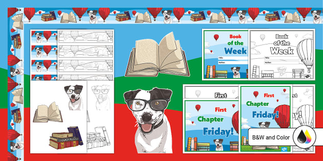 First Chapter Fridays Bulletin Board Pack (teacher made)