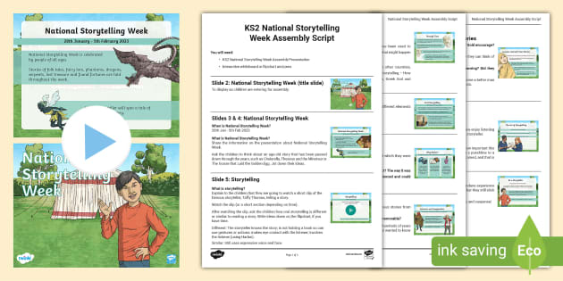KS2 National Storytelling Week Assembly Pack - Twinkl