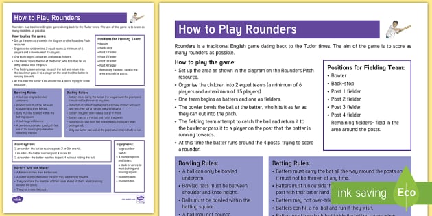 How to Play Rounders Adult Guidance
