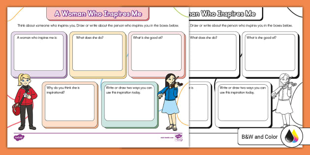 Inspirational Women Writing Activity | ELA Resource - Twinkl