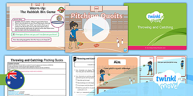 Move PE Year 2 Throwing and Catching Lesson 6: Pitching Quoits