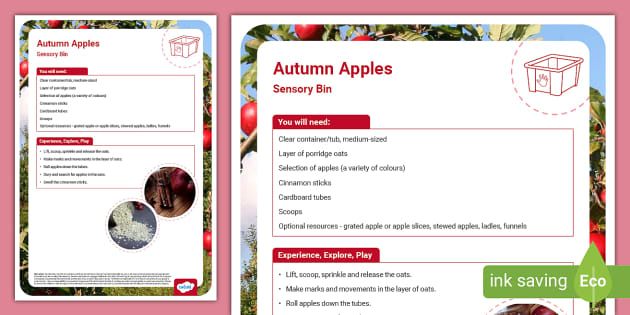 Autumn Sensory Activities for Babies | Sensory Bin | Twinkl