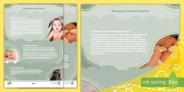 Managing Separation Anxiety (teacher made) - Twinkl