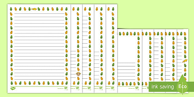 KS1 The Papaya That Spoke Page Borders (Teacher-Made)