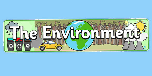 The Environment Display Banner - Eco School, Eco, Recycle