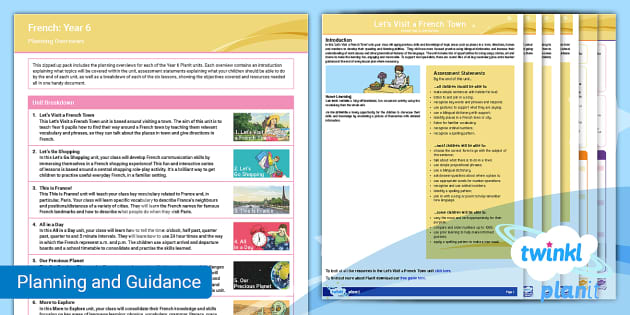 👉 French: Year 6 Planning Overviews (teacher made)