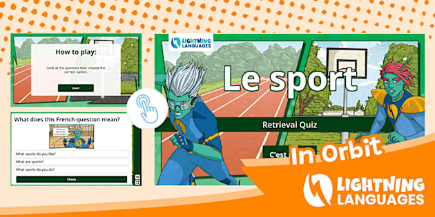 👉 Lightning Languages French Sport Retrieval Quiz