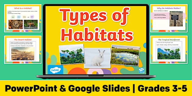 Types of Habitats PowerPoint & Google Slides for 3rd-5th Grade