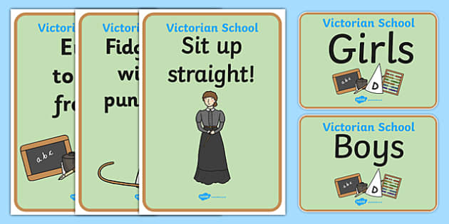 Victorian School Role Play Signs (teacher made)