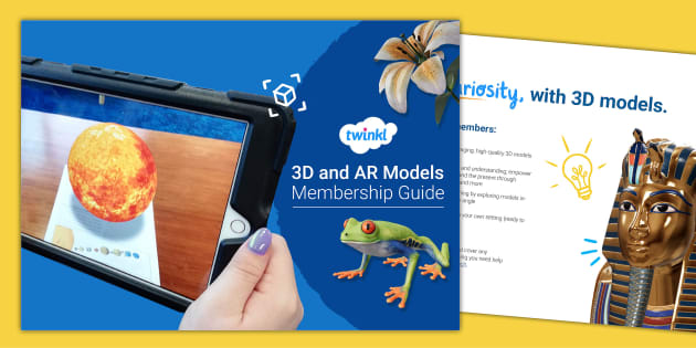 FREE! - 3D and AR Models Membership Guide (teacher made)