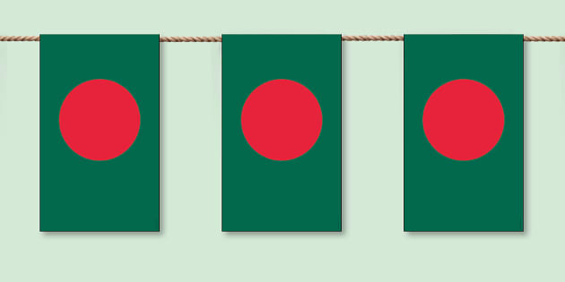 Bangladesh Flag Bunting (teacher made) - Twinkl