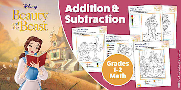 Beauty and the Beast: Add and Subtract Within 20 Sheets
