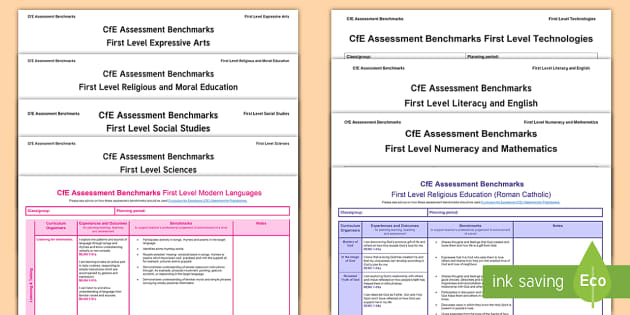 CfE First Level Assessment Benchmarks Resource Pack