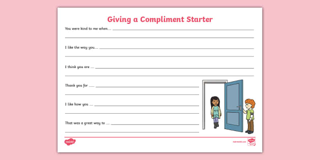Language Skills: Giving a Compliment Starter Foundation Stage