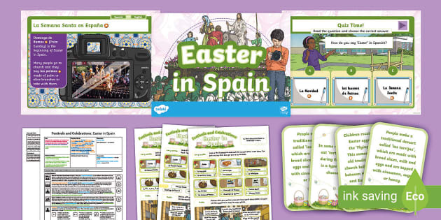 👉 PlanIt Spanish: Festivals: Easter in Spain - Twinkl