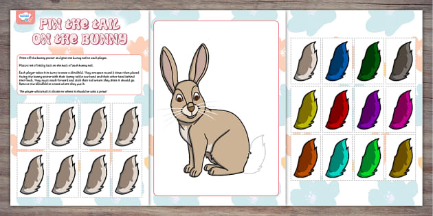 * NEW * Pin the Tail on the Bunny Easter Game | Twinkl Party