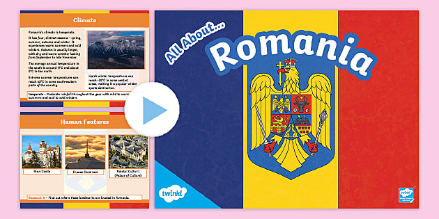 KS2 All About Romania Information PowerPoint - Twinkl