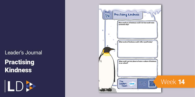 Leader's Journal: Practising Kindness - leaders - Twinkl
