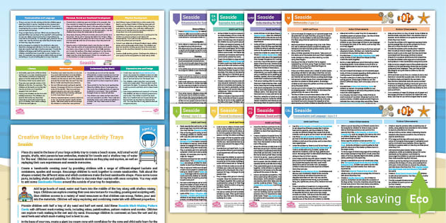 Nursery Activities for 2 3 Year Olds | Seaside Planning Pack