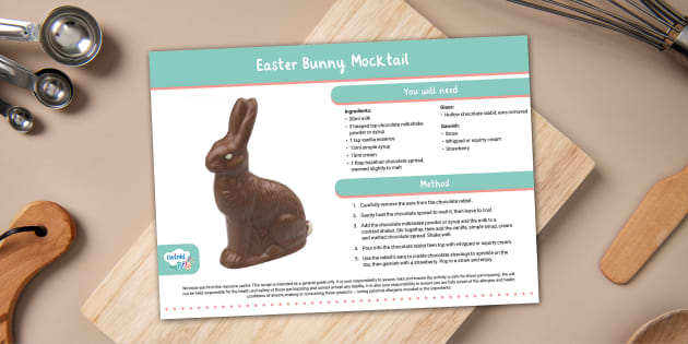 Easter Bunny Non-alcoholic Mocktail Recipe | Twinkl Party