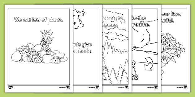 plants printable coloring pages