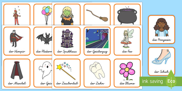 Fasching: Wörter assoziieren – Wort- und Bildkarten