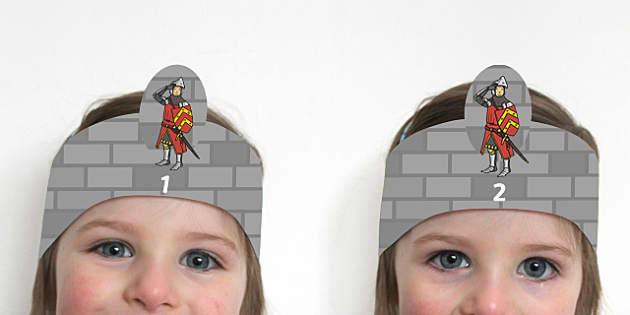 Soldier Themed Counting 1-10 Role-Play Headbands - Soldier Themed Counting
