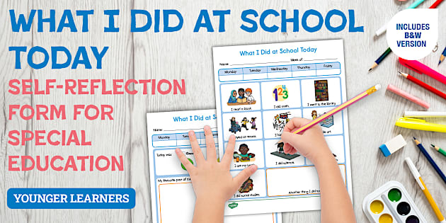 Special Education Self-Reflection Form