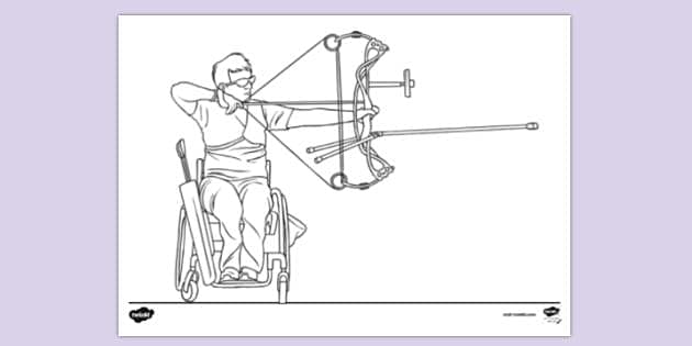 FREE! - Paralympic Archer Colouring | Colouring Sheet