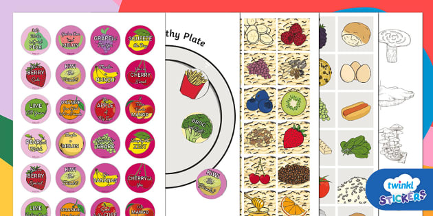 Healthy Eating Week - Bumper Sticker Pack (teacher made)