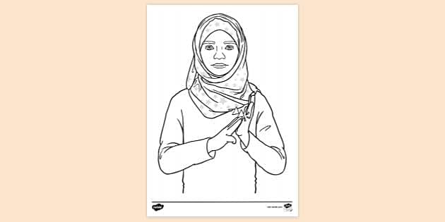 BSL Mother Colouring | Colouring Sheets (teacher made)