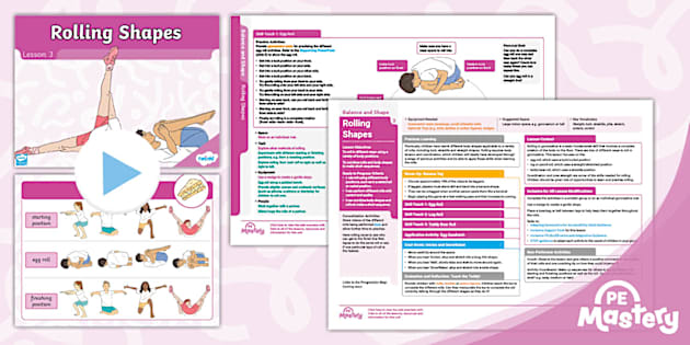 Year 1 Gymnastics Balance and Shape Lesson 3 - Rolling