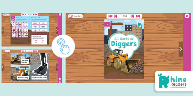 Level 3c Decodable Readers: All Sorts of Diggers - Twinkl