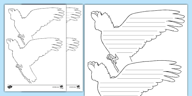 Galah Writing Template (teacher made) - Twinkl