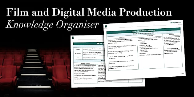 Film and Digital Media Production Knowledge Organiser