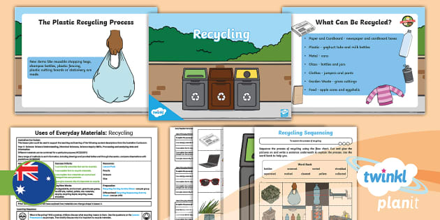 Year 2 Science Uses of Everyday Materials Lesson 5 Recycling