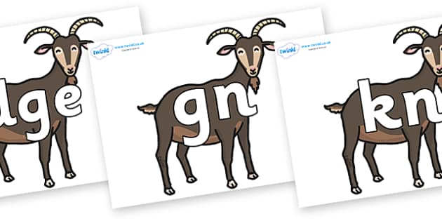Silent Letters on Big Billy Goats (Teacher-Made) - Twinkl