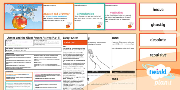 James and the Giant Peach Guided Reading 5 Y4 to Support Teaching On ‘James
