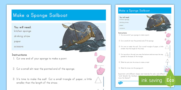 Sponge Boat Instructions | Religion and Craft | Twinkl USA