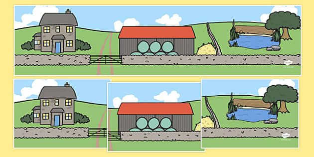 FREE! - Farm Small World Background (teacher made) - Twinkl