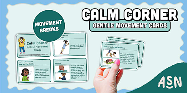 Calm Corner Self-Regulation Support Cards: Gentle Movement