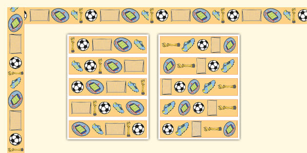 World Cup Bulletin Board Borders (teacher made) - Twinkl