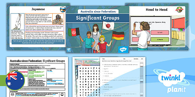 Year 6 HASS History Australia Federation Lesson 5 Groups