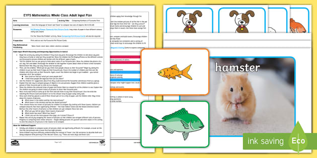 Kindergarten Pets Galore Adult Input Plan and Resource Pack