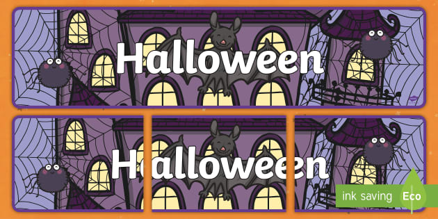 Printable Halloween Banner | Classroom Decorations | Twinkl