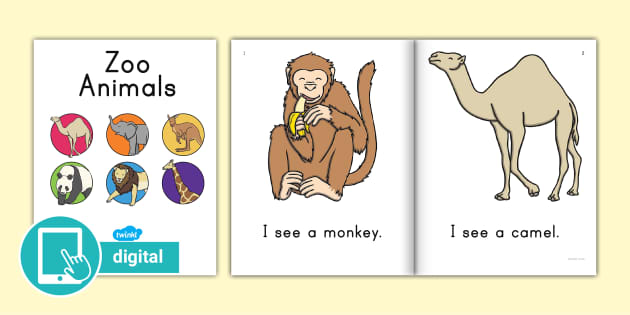 Zoo Animals Early Emergent Reader eBook (teacher made)