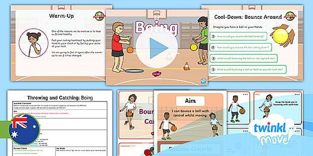 Move PE Year 2 Throwing and Catching Lesson 2: Boing