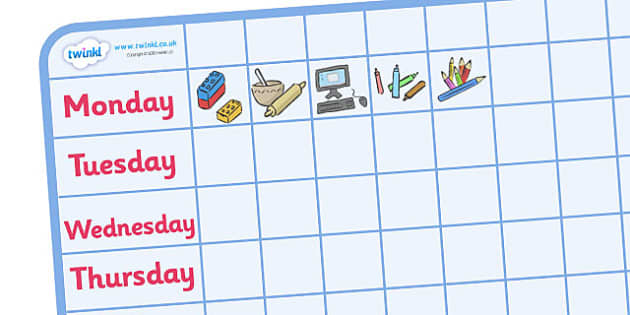 FREE! - Editable Mini Nursery / Foundation Stage 1 Visual Timetable