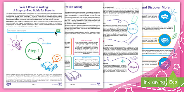 Year 4 Creative Writing A Step by Step Guide For Parents