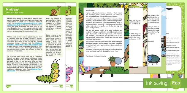 Learning & School Pack 1 Mini beast sentence builder worksheets Toys ...